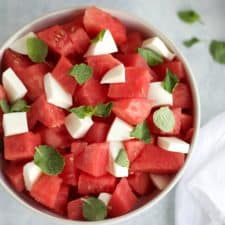 Watermelon-Caprese Salad with Espresso Balsamic - A Life Delicious