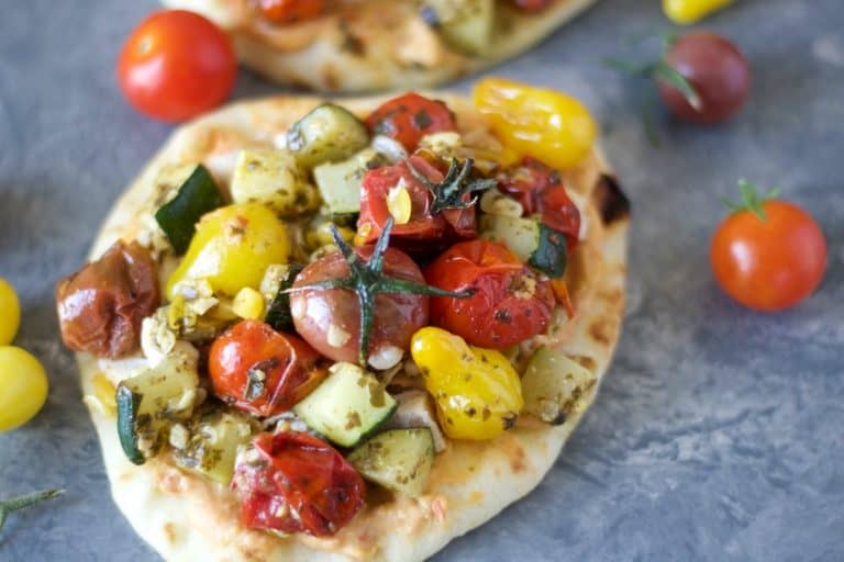 Chicken & Veggie Pesto Stackers - A Life Delicious
