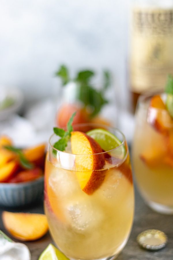 The Best Summer Peach Whiskey Mule - A Life Delicious
