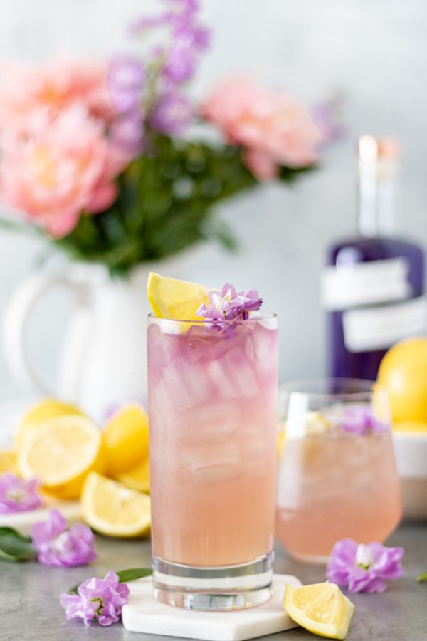 Honey Lavender Gin Lemonade (with Empress) - A Life Delicious