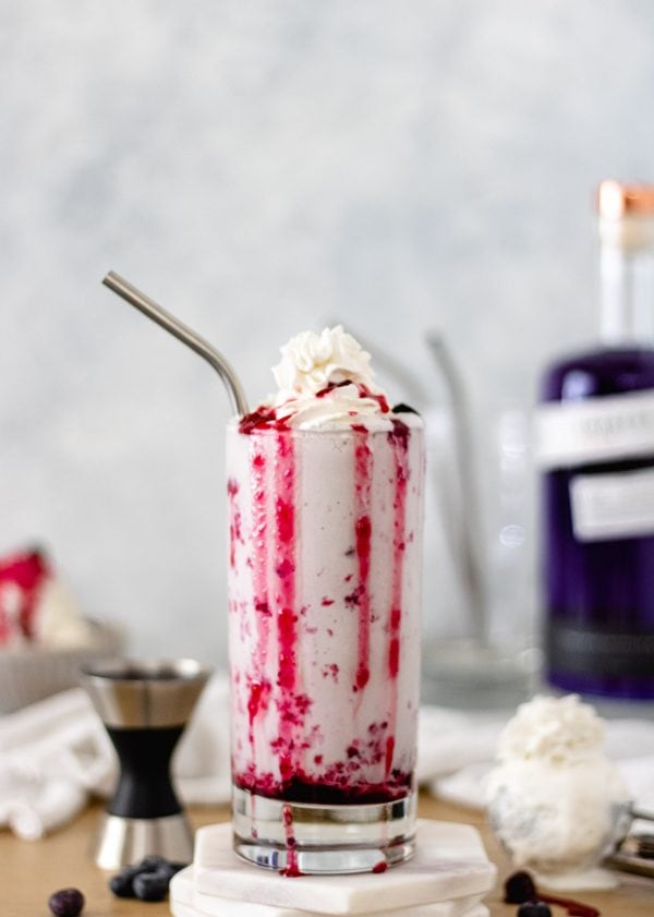 Mixed-Berry Ice Cream Shake - A Life Delicious