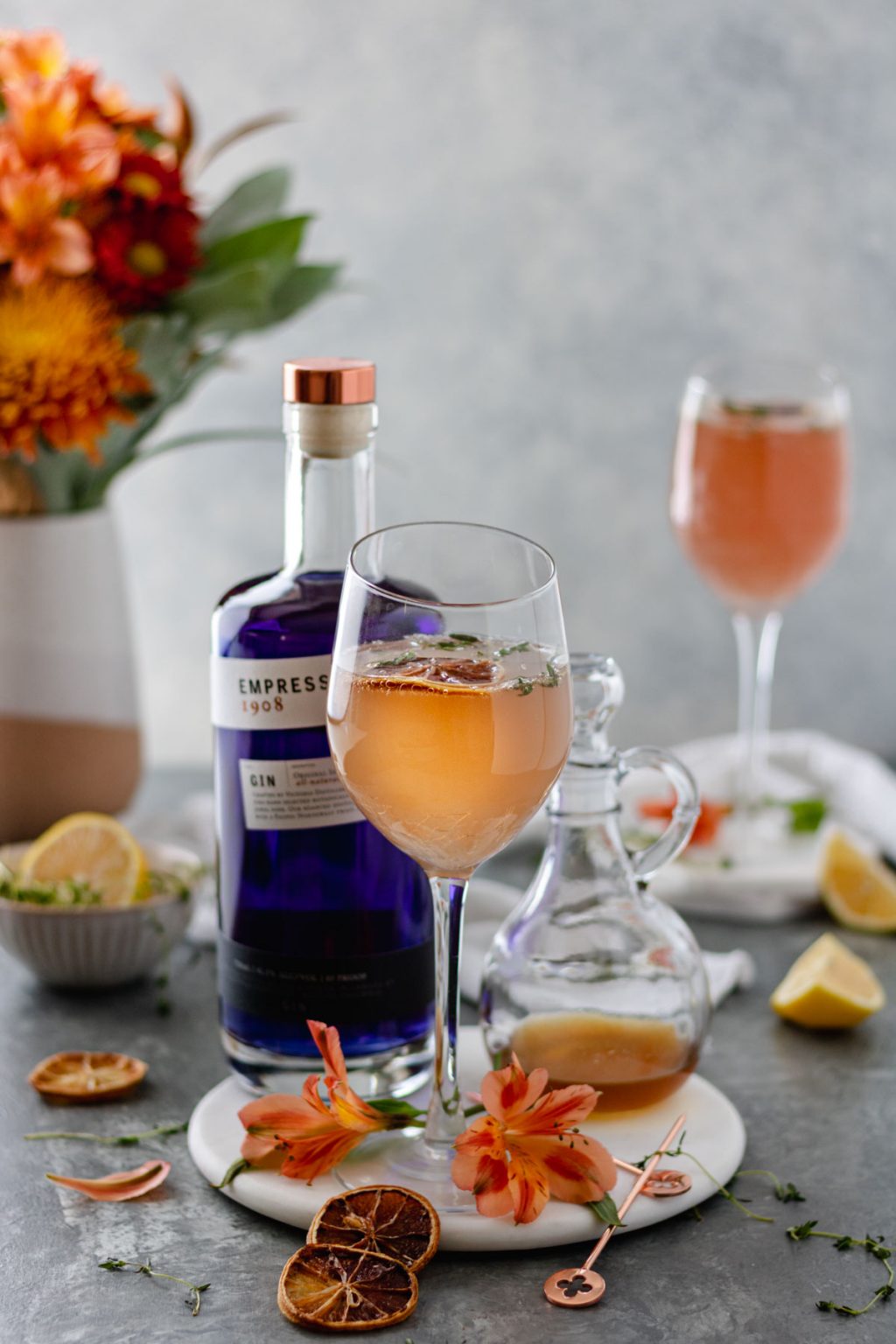 Ginger Thyme Italian 75 - A Life Delicious